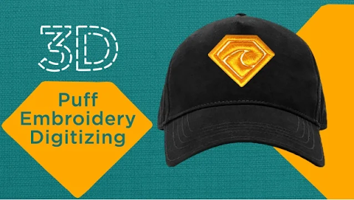 3D Puff Embroidery Digitizing For Hats And Its Hack